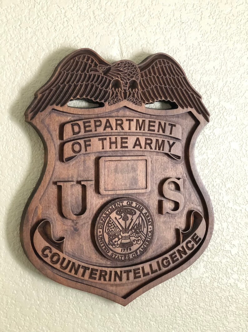 U.S. Department of the Army Counterintelligence CI Custom Made - Etsy