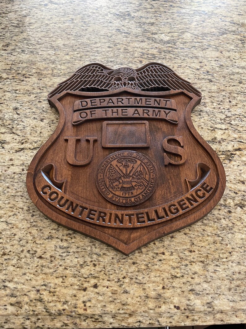 U.S. Department of the Army Counterintelligence CI Custom Made - Etsy