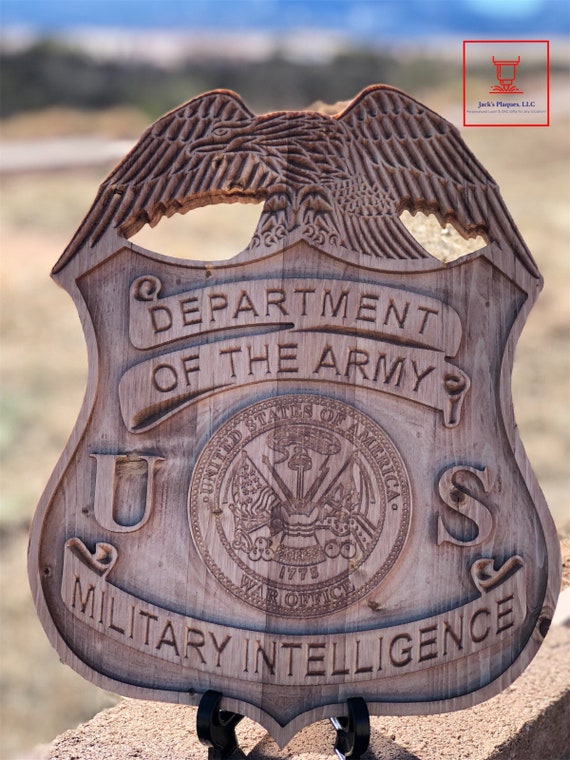 U.S. Department of the Army Counterintelligence Wood Badge | Etsy