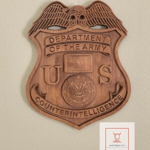 U.S. Department of the Army Counterintelligence CI Custom Made - Etsy