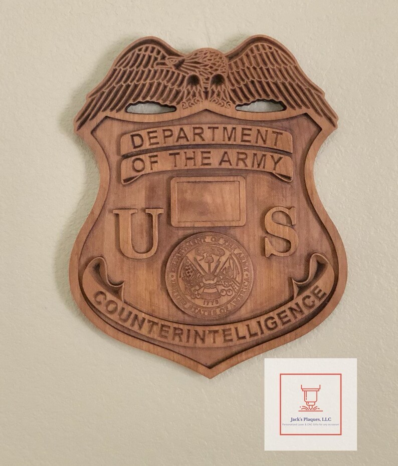 U.S. Department of the Army Counterintelligence CI Custom Made - Etsy