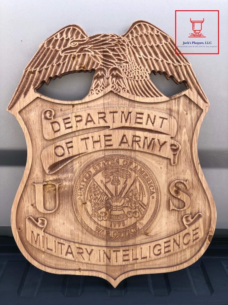 U.S. Department of the Army Counterintelligence Wood Badge | Etsy