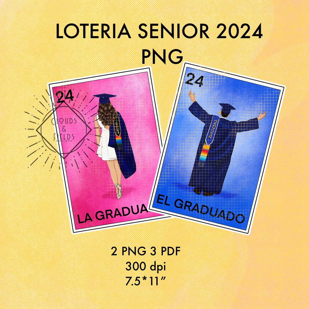 Los graduados 2024/ loteria png / senior 2024 / graduacion png ...