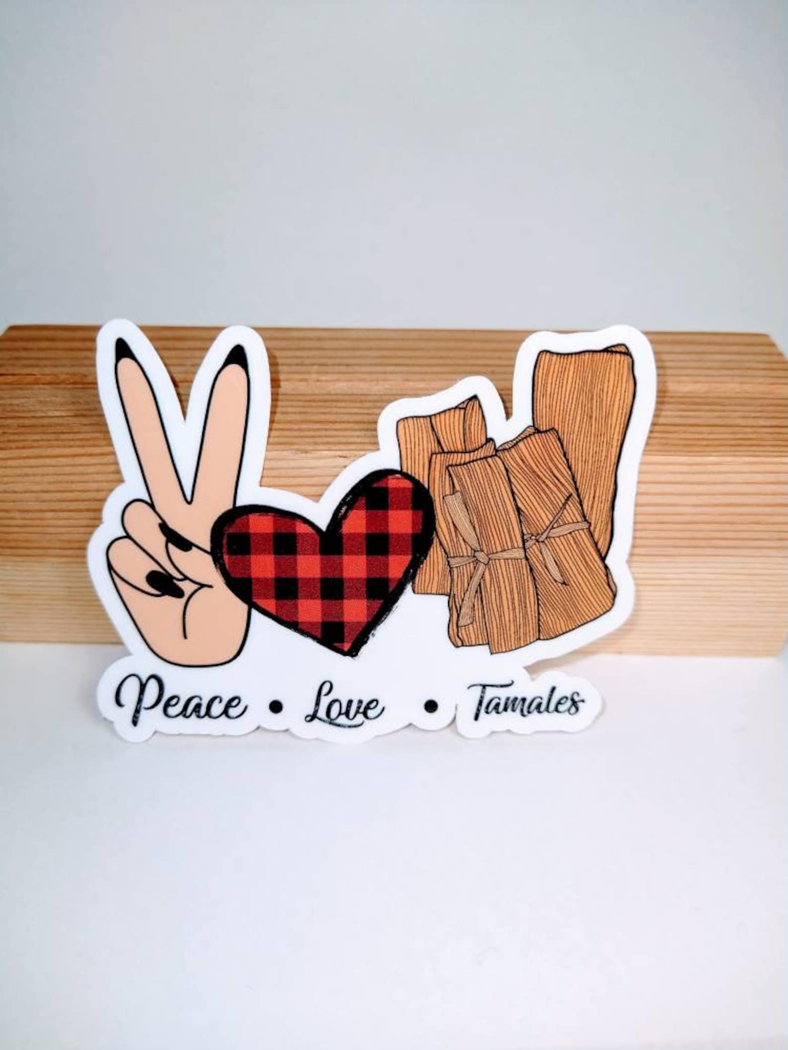 Peace Love Tamales Sticker - Etsy