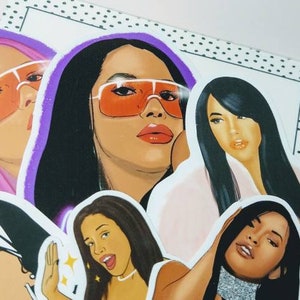 Aaliyah Sticker Collection, Aaliyah Sticker Pack, One in a Million ...