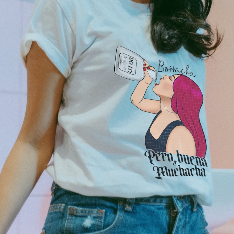 Borracha Pero Buena Muchacha Png \ Borracha Png - Etsy