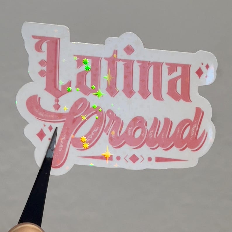 Latina Proud Sticker, Latina Merch | Proud Latina Sticker | Cute ...