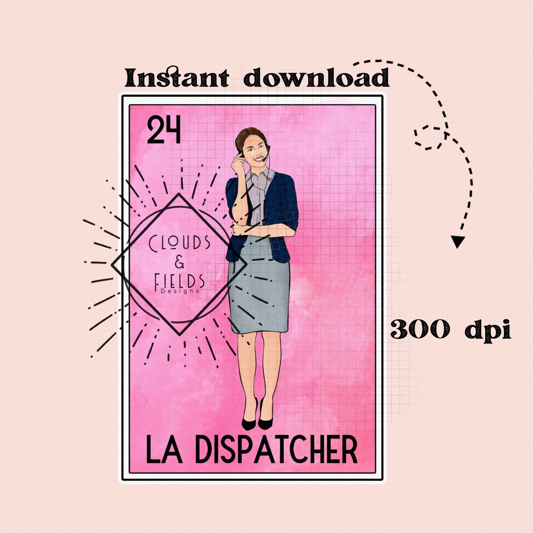 LA Dispatcher Loteria Card: PNG/PDF (digital Download) - Etsy