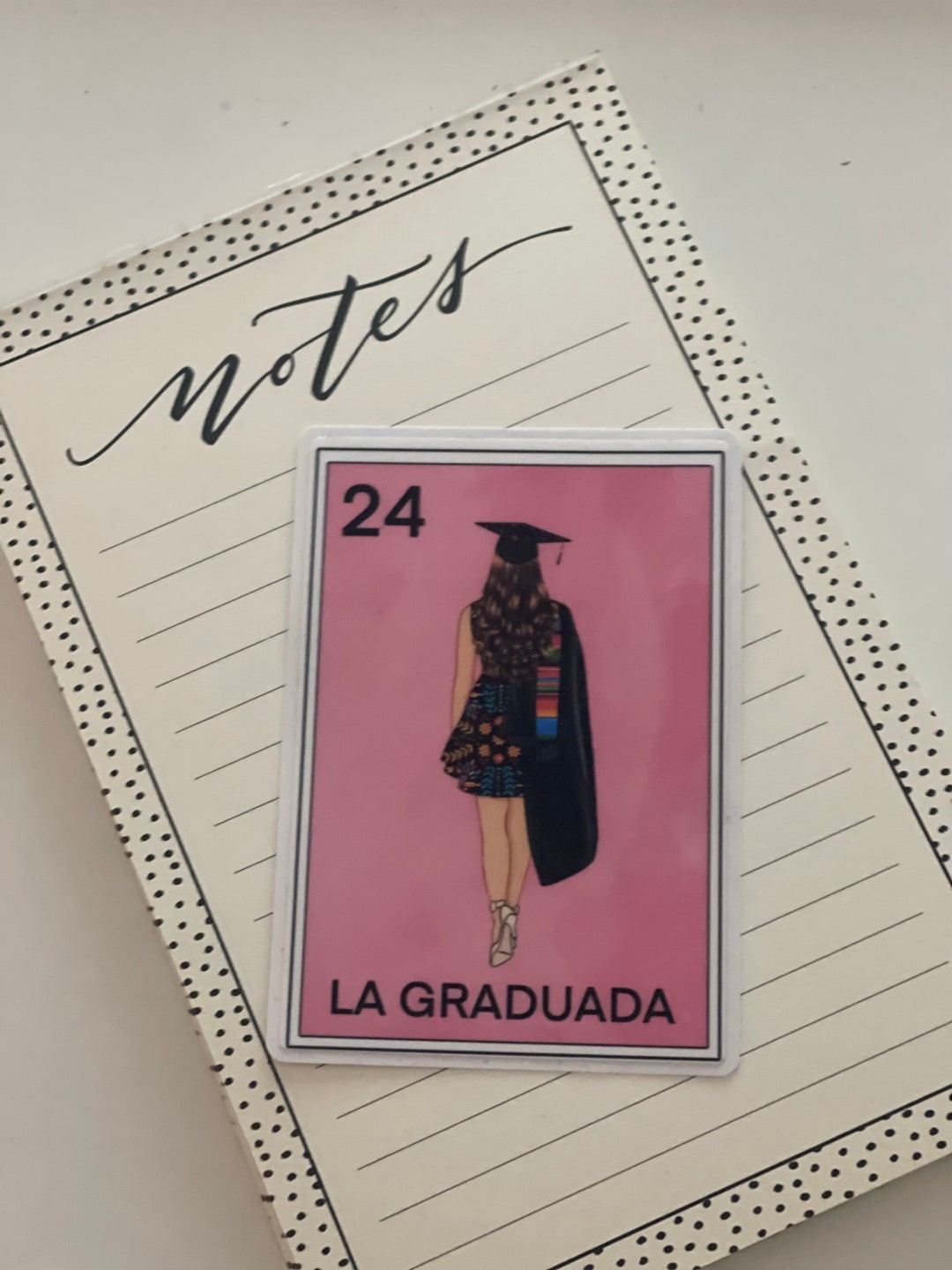 La Graduada 2024 Lotería Sticker, Senior 2024 Stickers, Hispanic ...