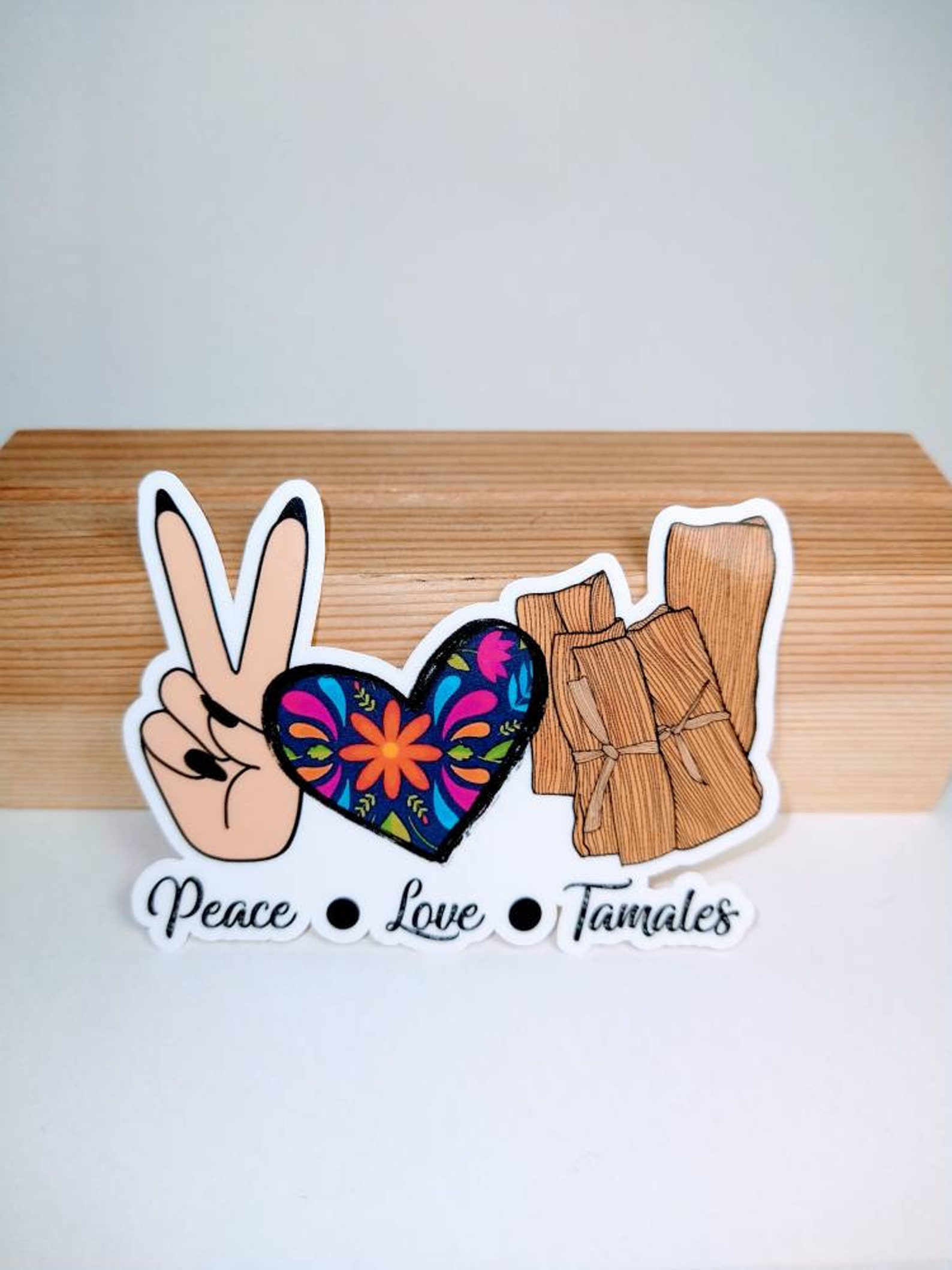 Peace Love Tamales Sticker - Etsy
