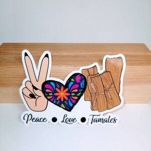 Peace Love Tamales Sticker - Etsy