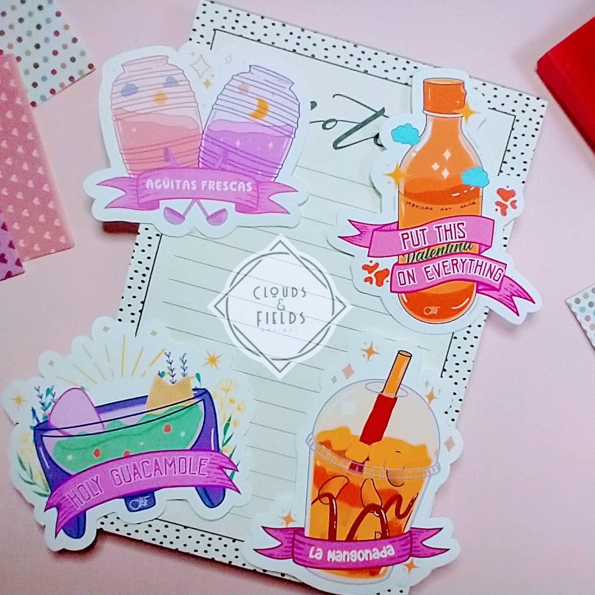 Mexican Snacks Stickers/ Aguas Frescas/ Holy Guacamole / Mangonada ...