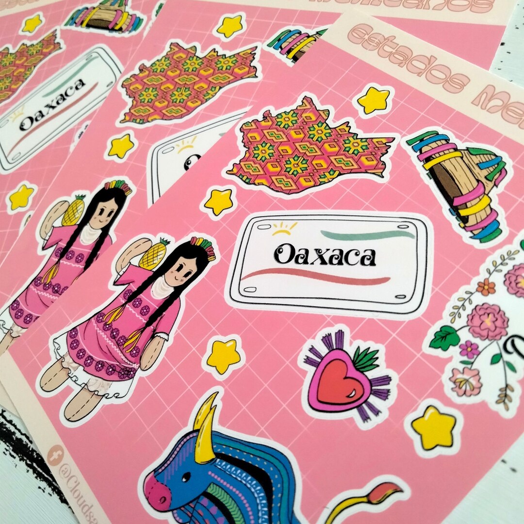 Oaxaca Mexico Mini Sticker Sheet: Matte Finish, Glossy Laminated - Etsy