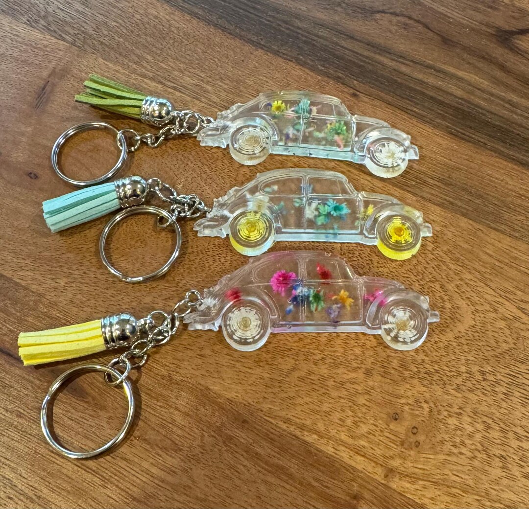 Volkswagen Resin Keychain, Volkswagen Beetle Resin Keychain, Volkswagen ...