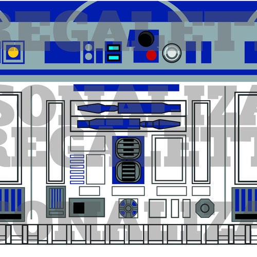 R2d2 Svg Robot Star Wars Svg Ai Eps Jpg Png Pdf Instant - Etsy
