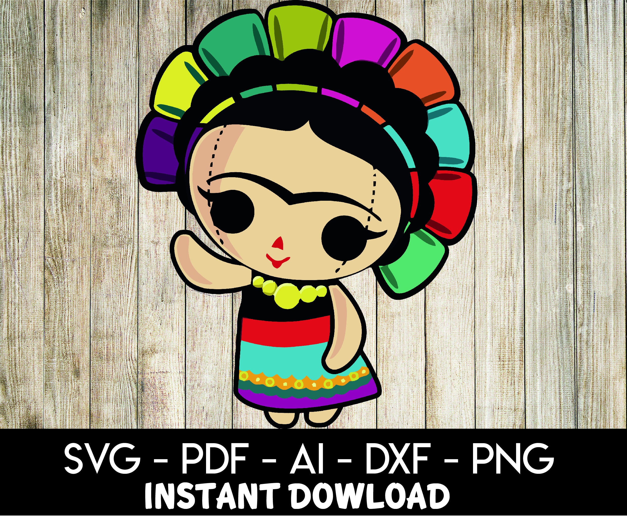 Frida svg, Frida Kahlo svg , Kahlo Clip Art, Frida Clip Art, Frida ...