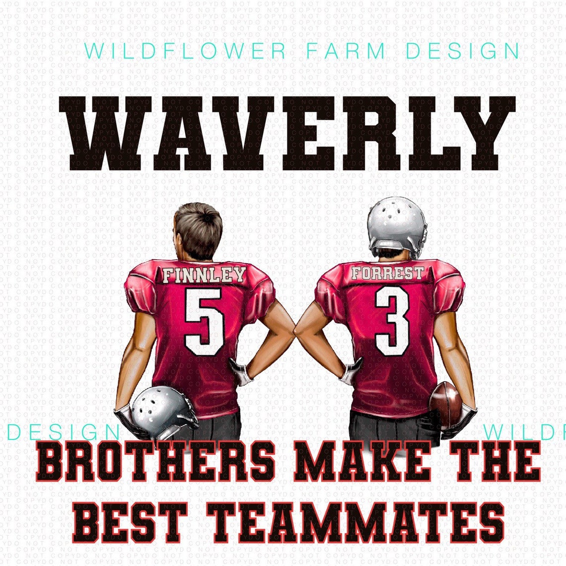 Custom Football Player Png, Digital Download - Etsy