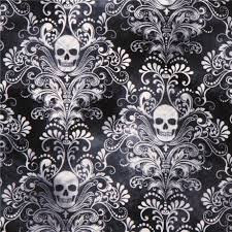 Skull Damask - Etsy