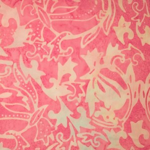 Beautiful Pink Batik Prints - 100% Cotton Hand Dyed - 3 Prints to ...