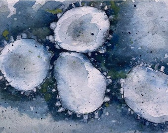 Microscope Art Painting - Etsy