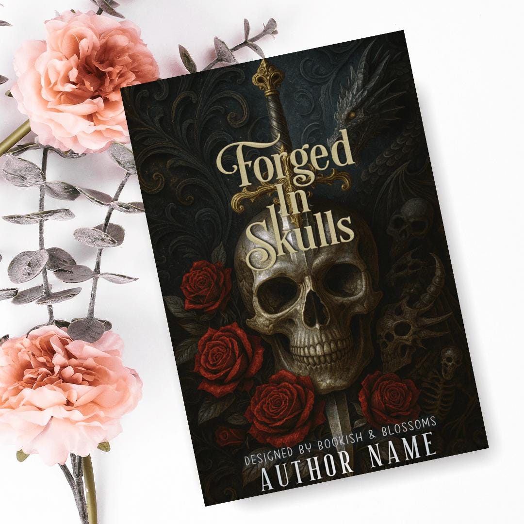 Premade Book Cover - Forged in Skulls - Dark Fantasy, Epic, Ebook Cover ...
