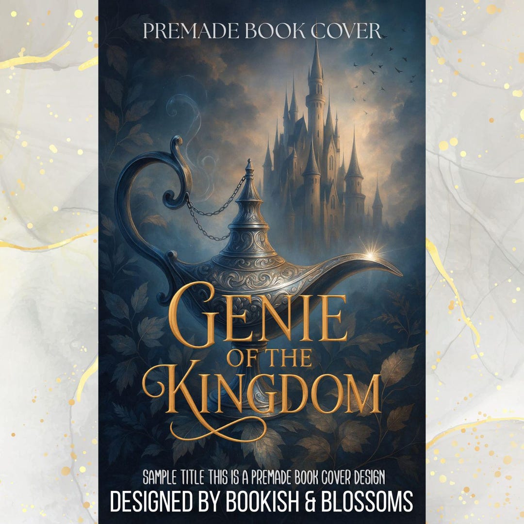 Premade Book Cover - Genie Kingdom - Dark Fantasy Romance, Ebook Cover ...