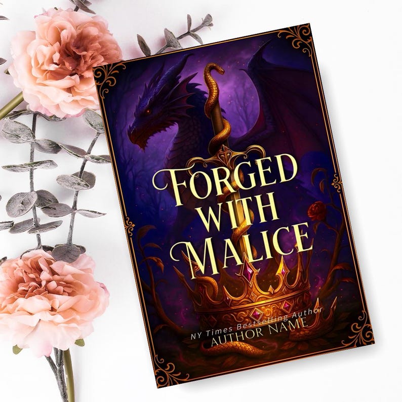 Premade Book Cover - Forged With Malice - Dark Fantasy, Epic, Ebook ...