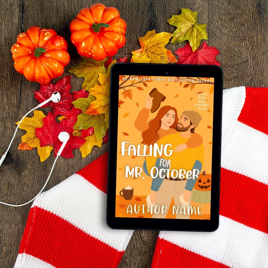 Premade Book Cover - Mr October - Fall, Enemies to Lovers, Ebook Cover ...