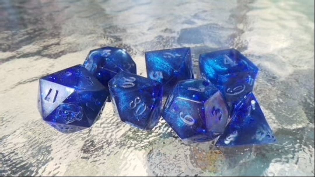 Deep Sea 7 Piece Dice Set - Etsy