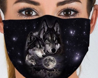 Wolf Face Mask - Etsy
