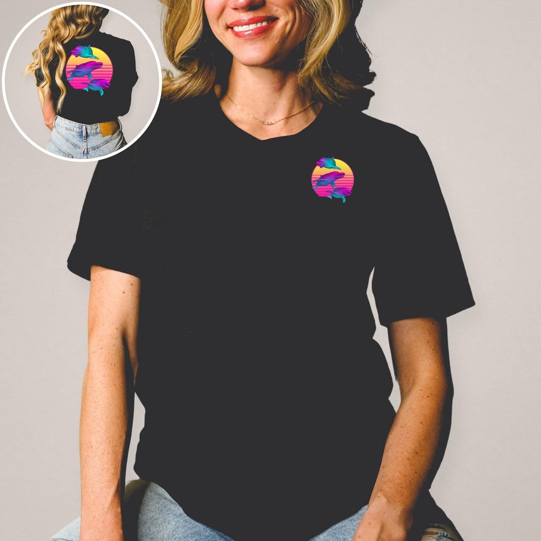 Pocket Dolphin Shirt, Bottlenose Dolphin Tshirt, Dolphin Tee, Ocean ...