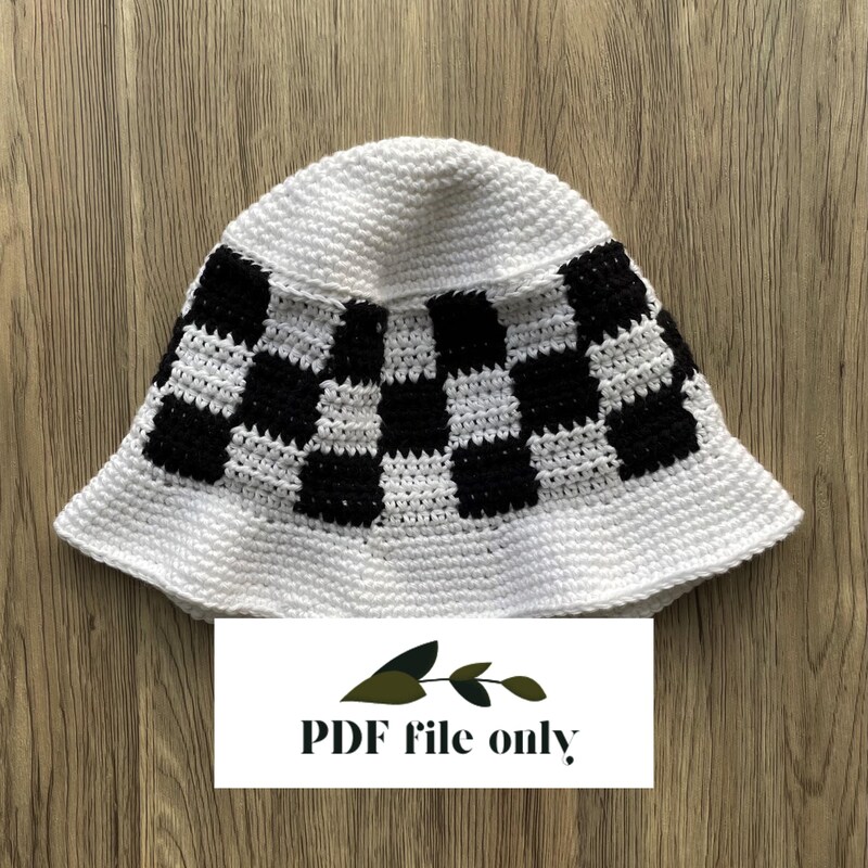 Checkered Hat - Etsy
