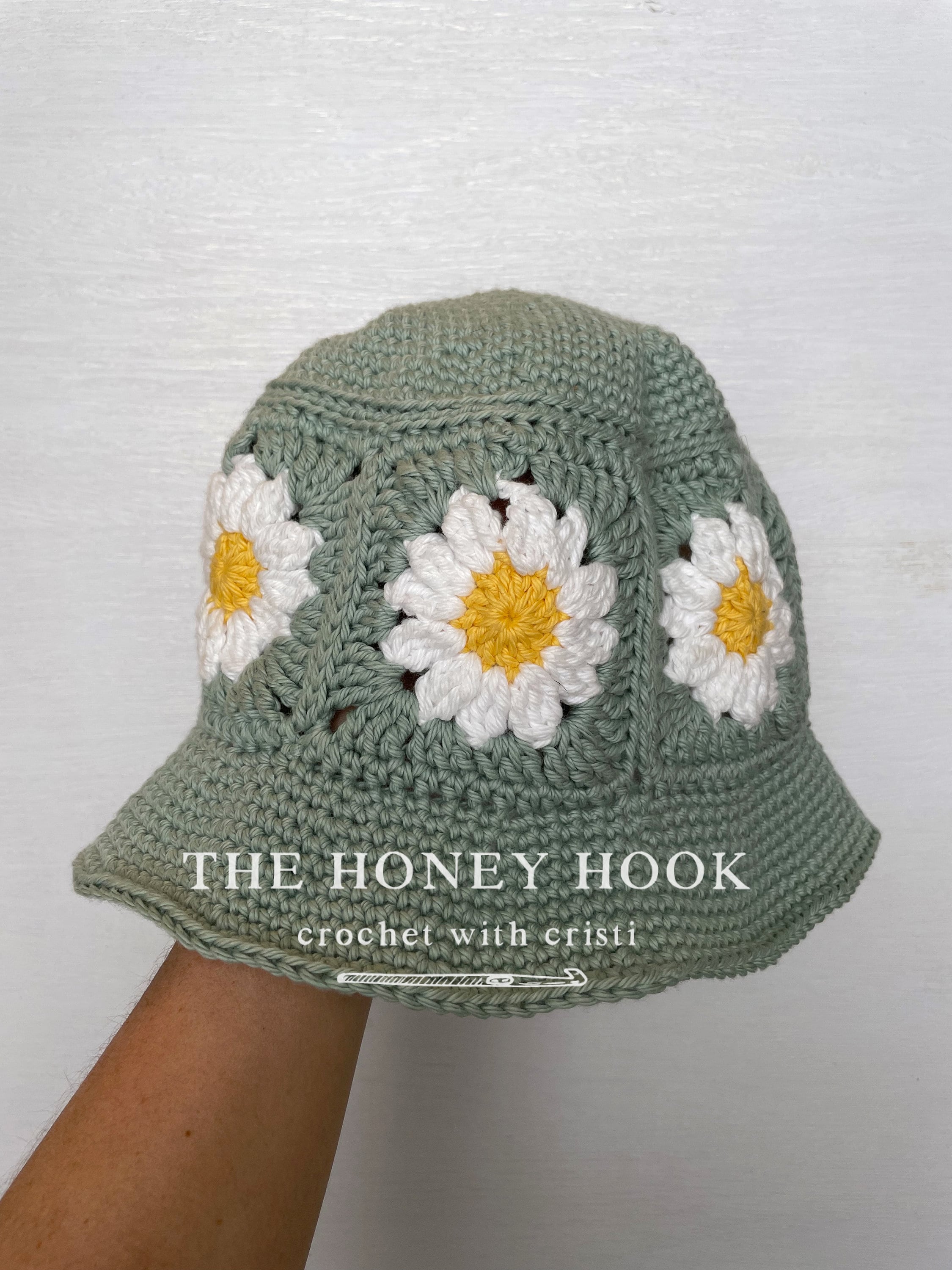 CROCHET PATTERN Granny Square Flower Bucket Hat Pattern Only - Etsy