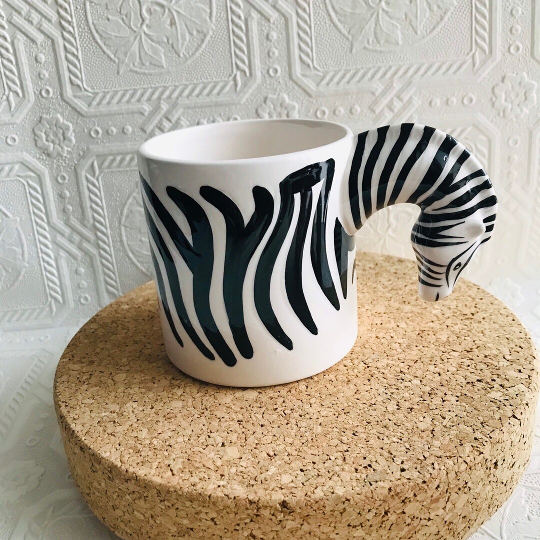 Vintage Bergschrund 1987 Seattle Zebra Mug Zebra Head Handle - Etsy