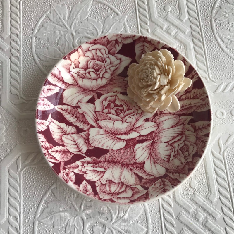 Red Transfer Ware - Etsy