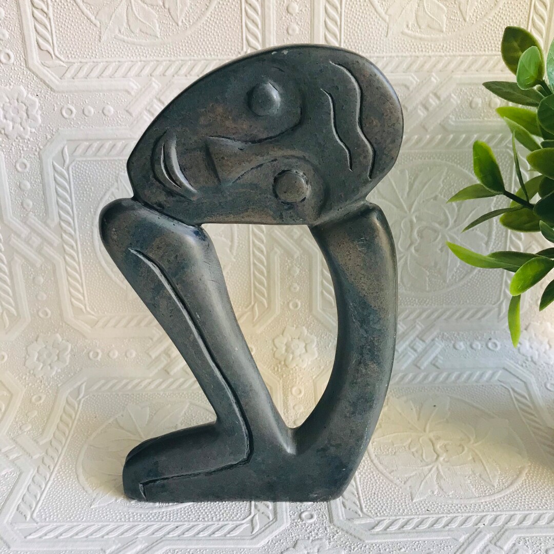 Serpentine Stone Carved Human Figure - Etsy