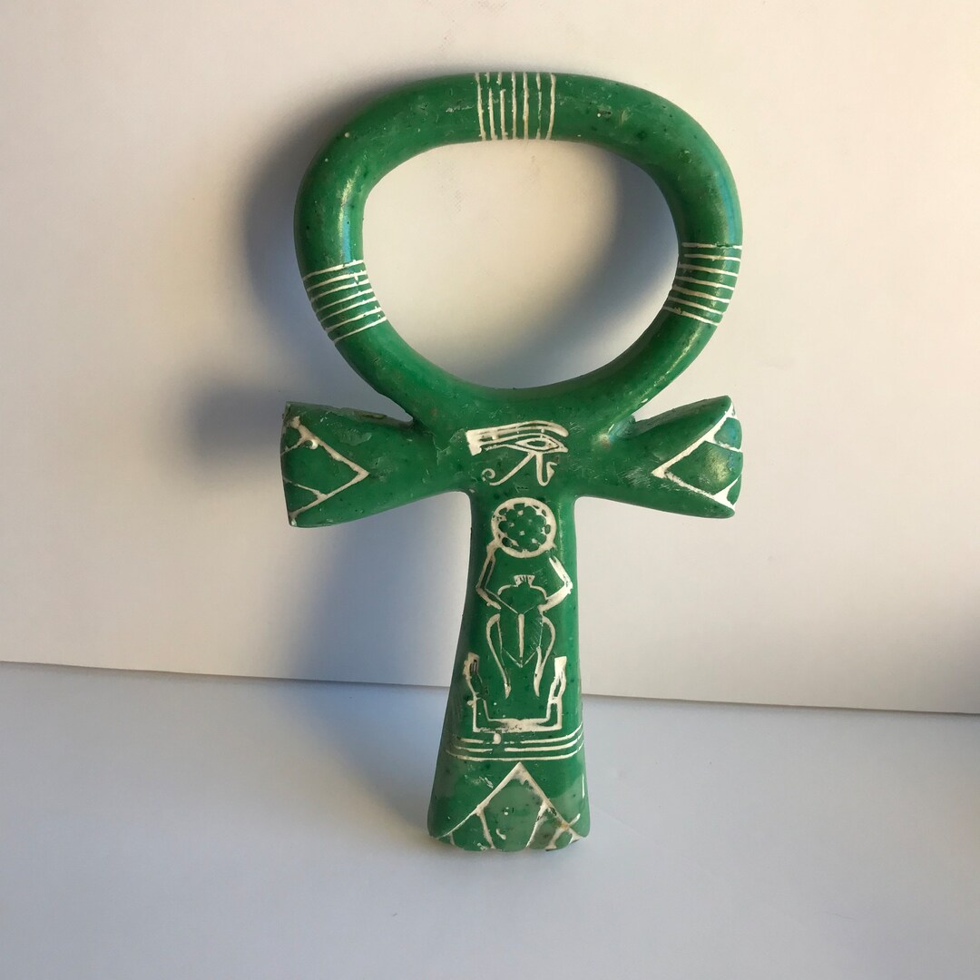 Vintage Green Stone Egyptian Ankh “key of Life” Symbol - Etsy