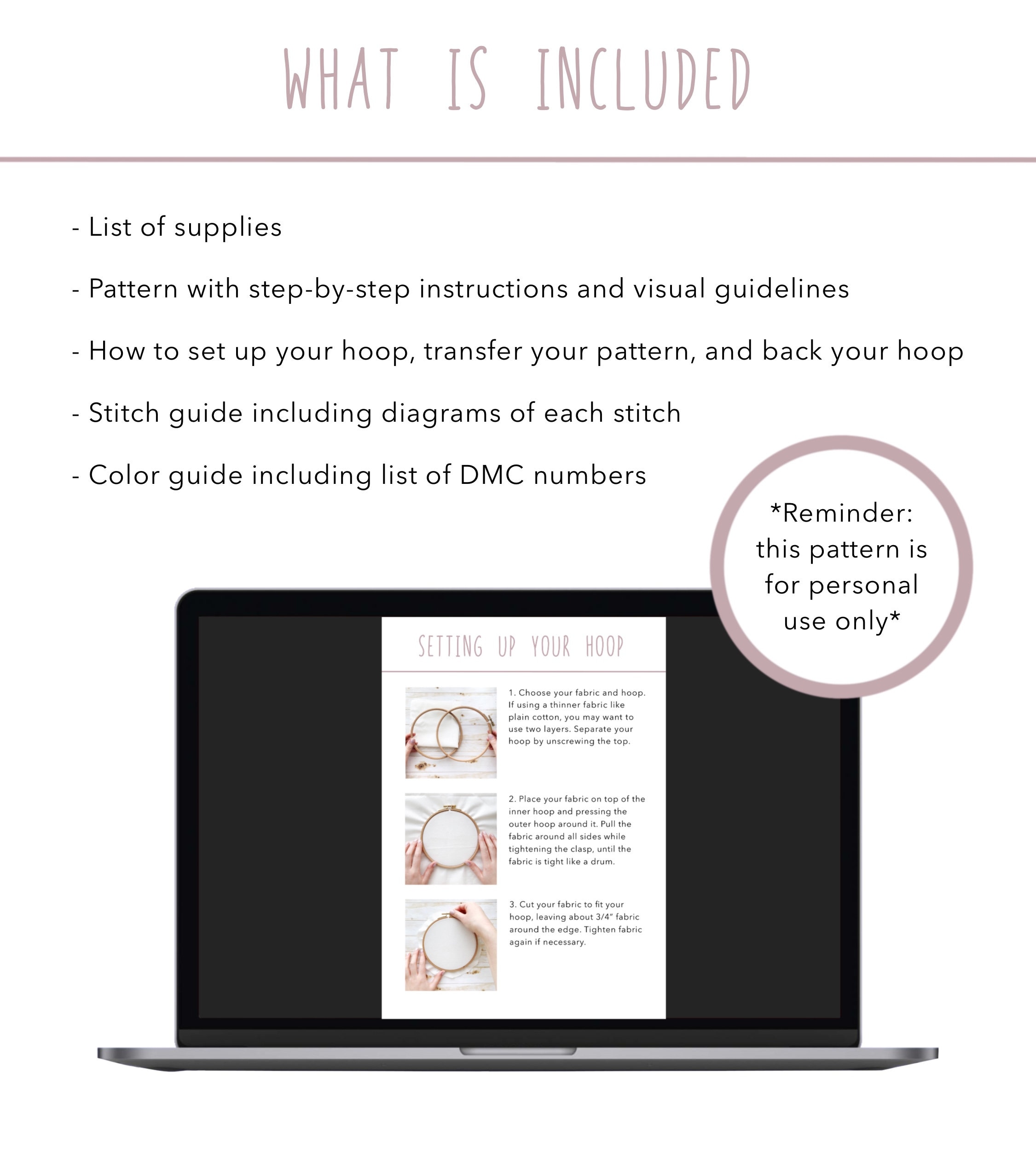 Book Stack PDF Pattern Modern Embroidery Pattern PDF - Etsy Canada