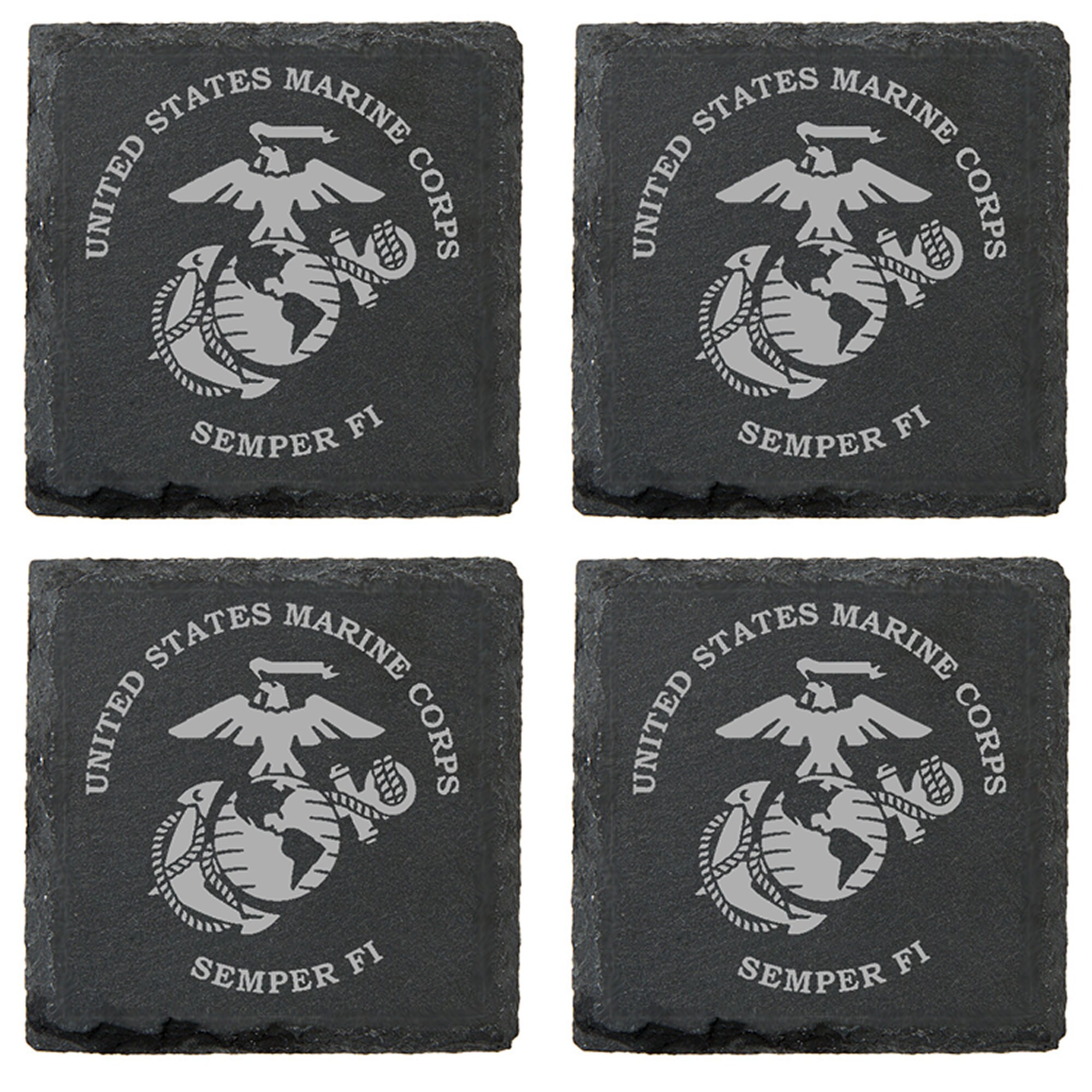 Military Slate Coaster With Case All Custom Made NEW (pick 4 and Get ...