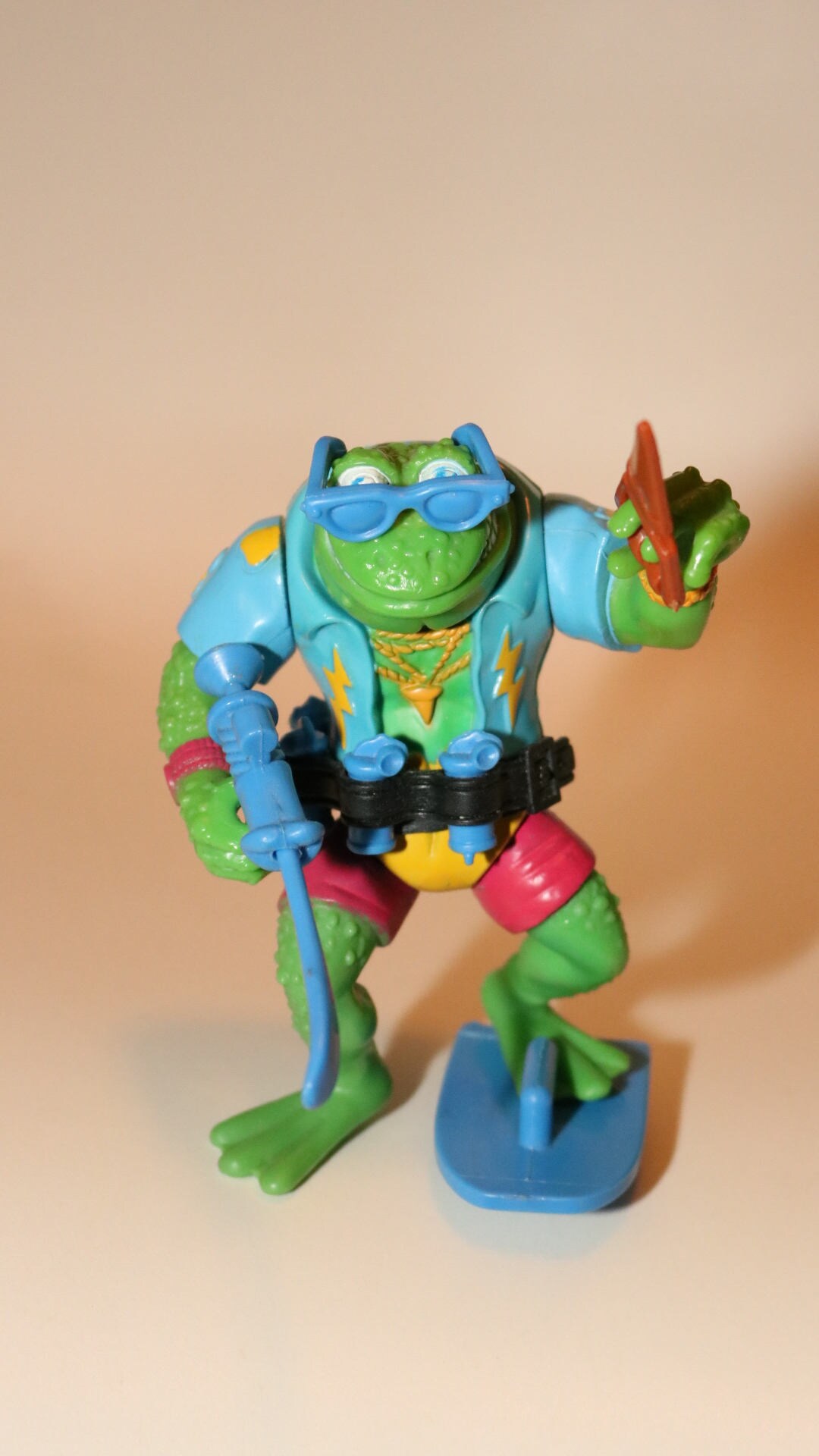 TMNT 1989 Genghis Frog Action Figure Playmates Teenage Mutant Ninja ...