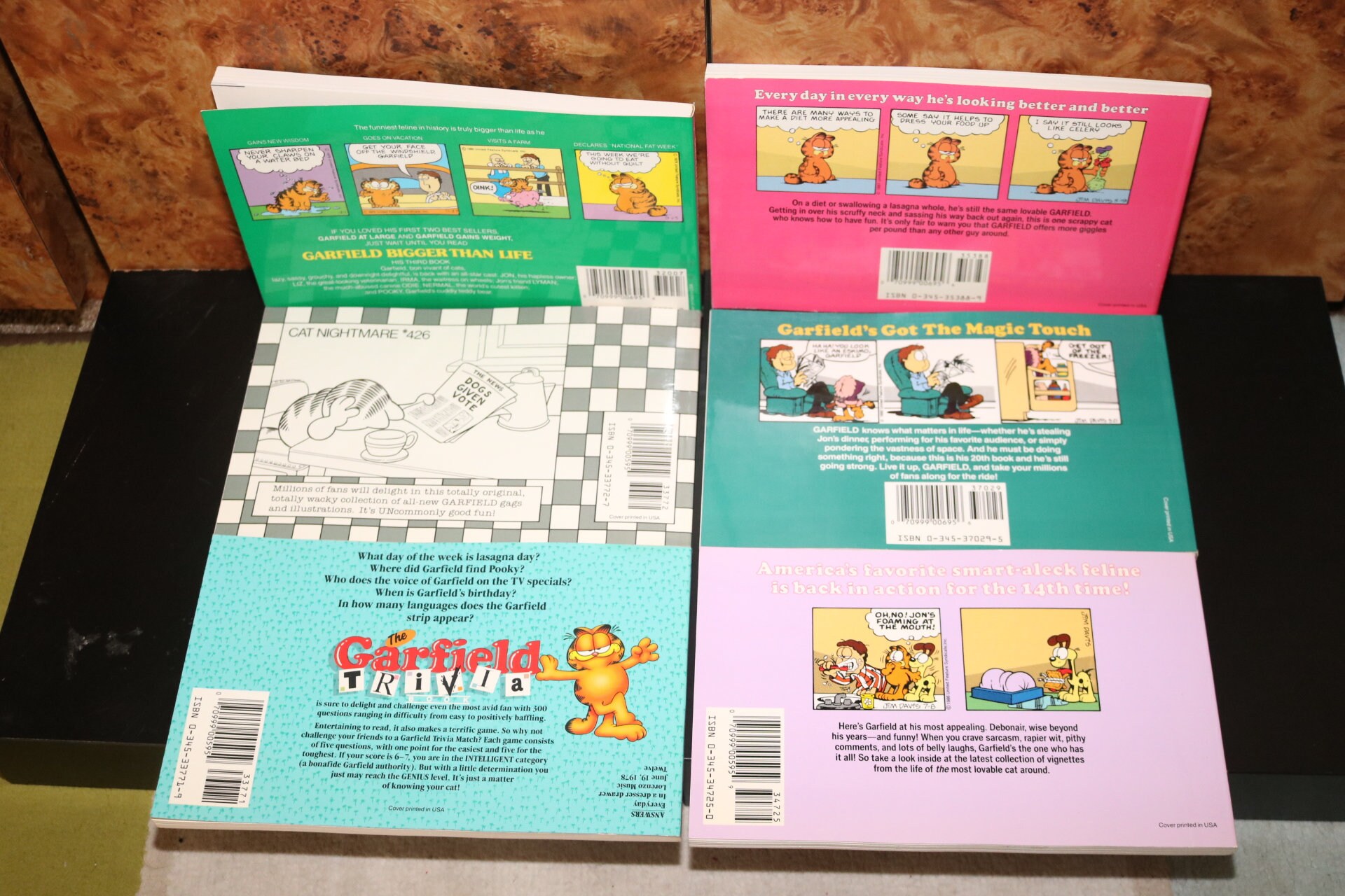 Garfield Book Lot From the 1980s Comic Book Strip Cat Cartoon Padlock ...
