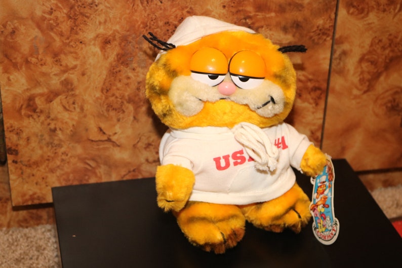 Garfield Toy (1981) USA #1 Dakin Plushie Cat Cartoon Toy 80s USA ...