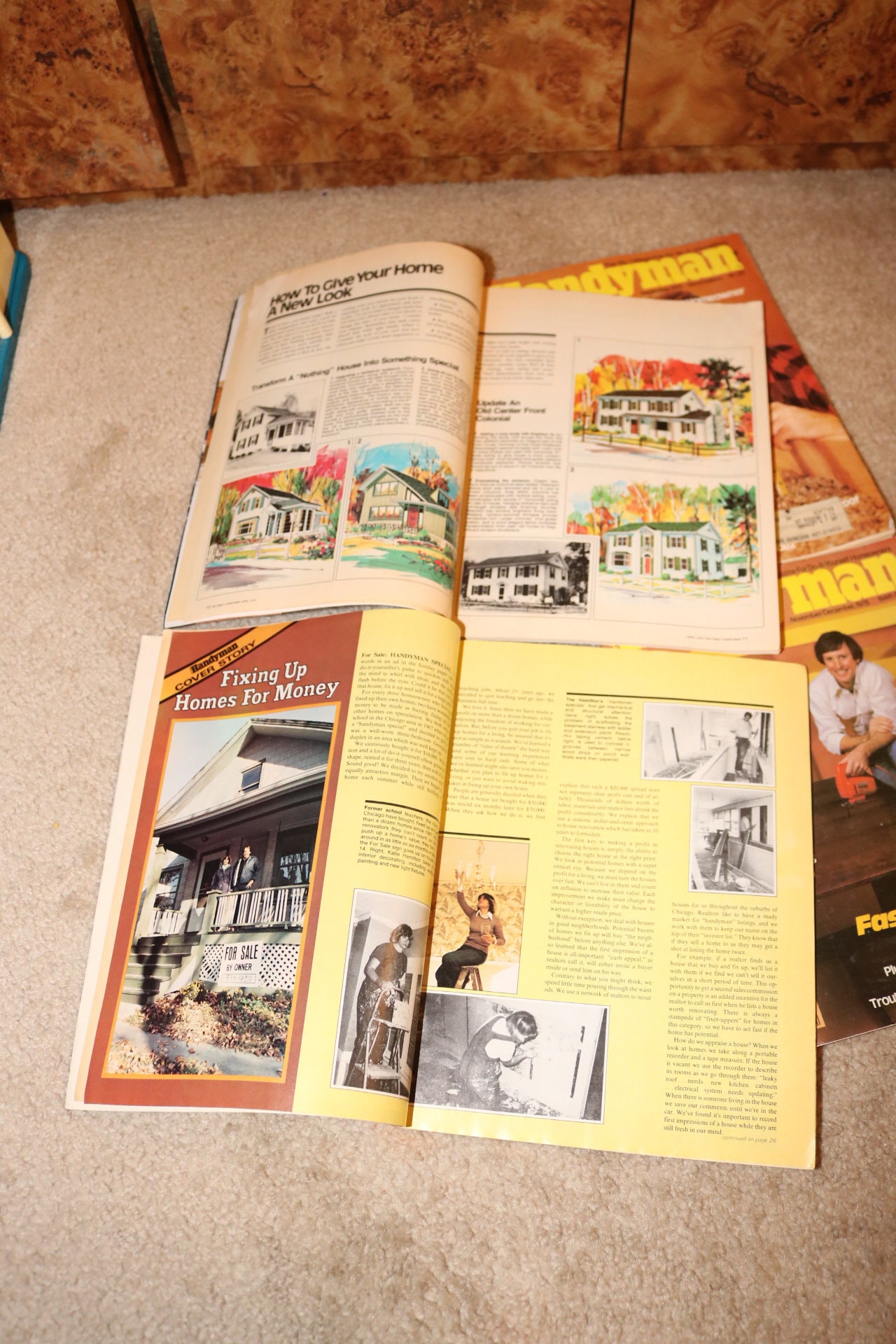 HANDYMAN Magazines From 1978 DIY Wall Piece Sculpture Table Chair ...