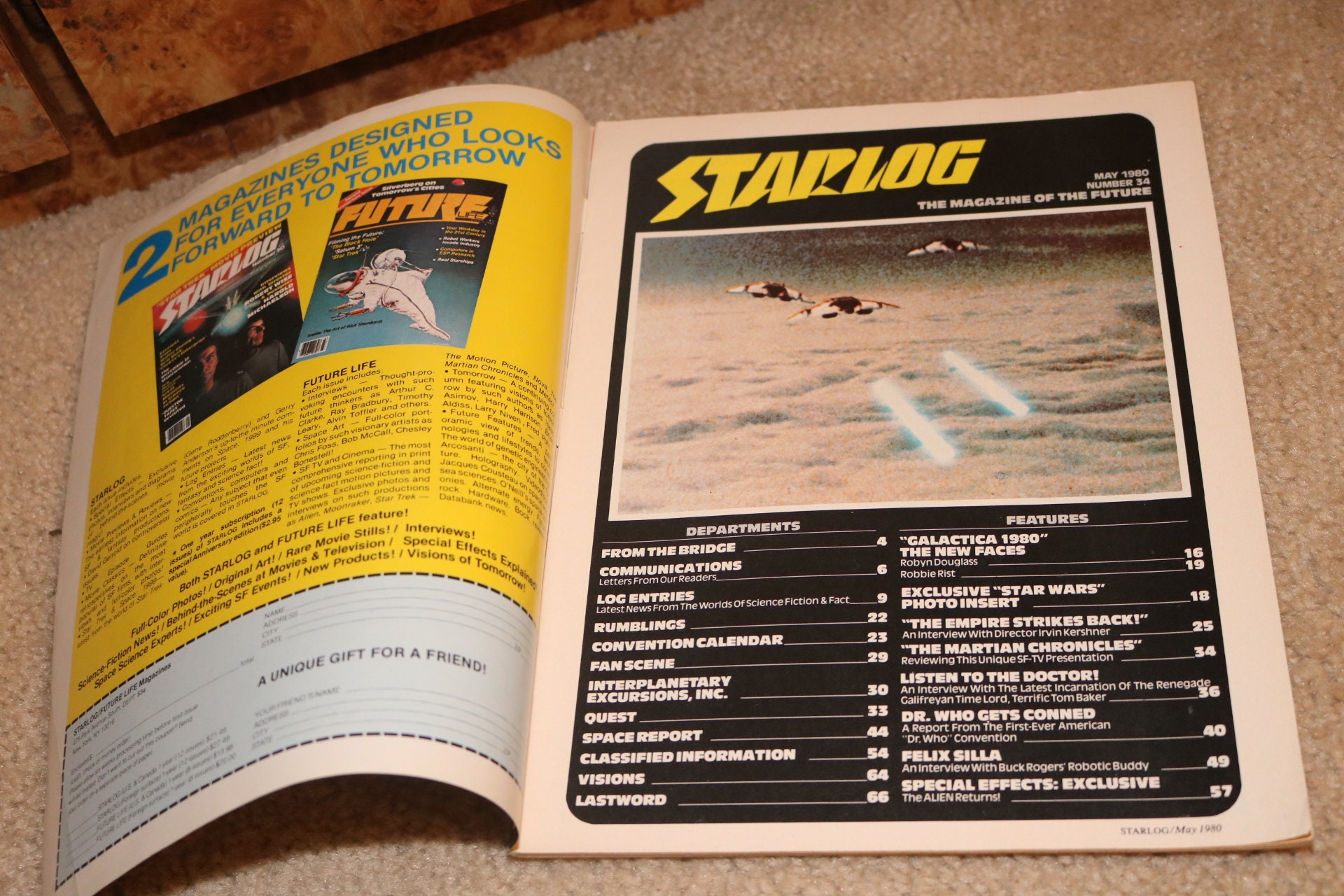 TWIKI 1980 STARLOG Magazine Battlestar Galactica Empire - Etsy 日本