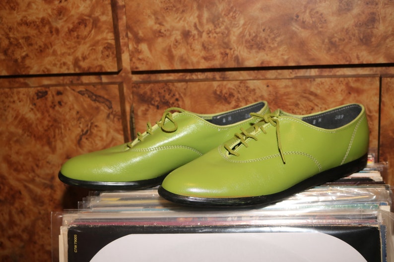 Tic Tac Toe 1985 Shoes Green Dance Women Shoes Lace up | Etsy