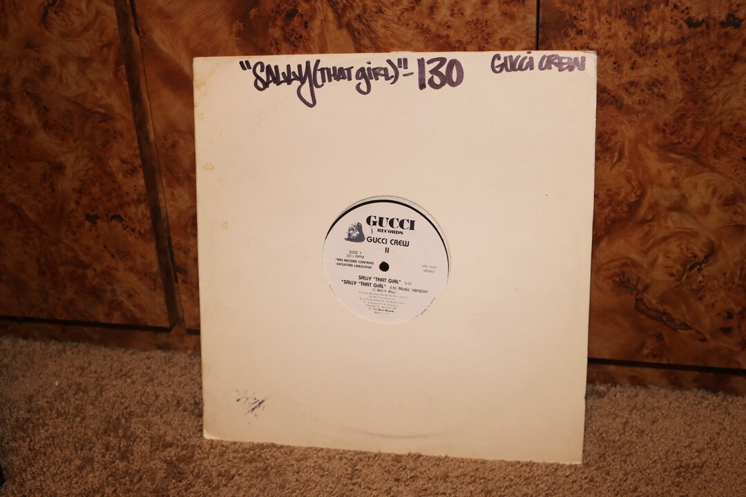 GUCCI Crew 2 1988 sally that Girl Record 12 Vinyl Mix Rap Vintage 1980s ...