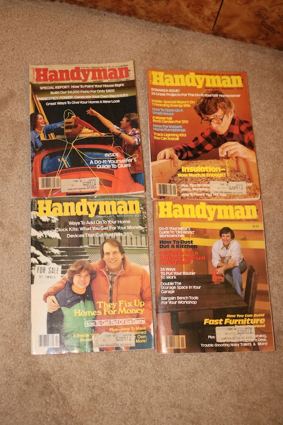 HANDYMAN Magazines From 1978 DIY Wall Piece Sculpture Table | Etsy