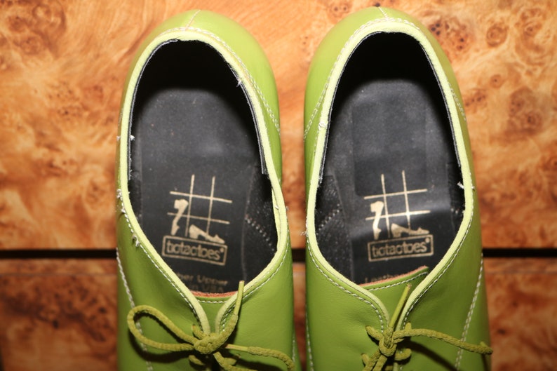 Tic Tac Toe 1985 Shoes Green Dance Women Shoes Lace up | Etsy