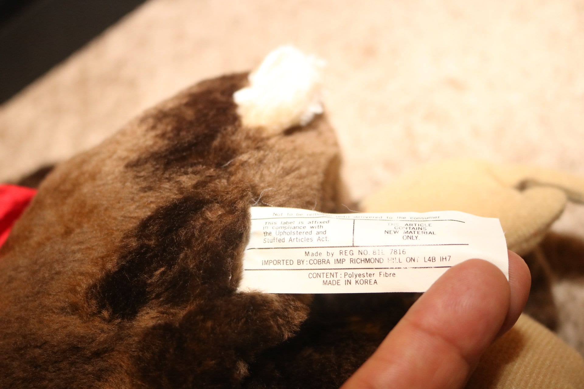 Monkey Puppet (1986) Cobra Imp Hand Puppet Toy With Red Jacket Plush ...