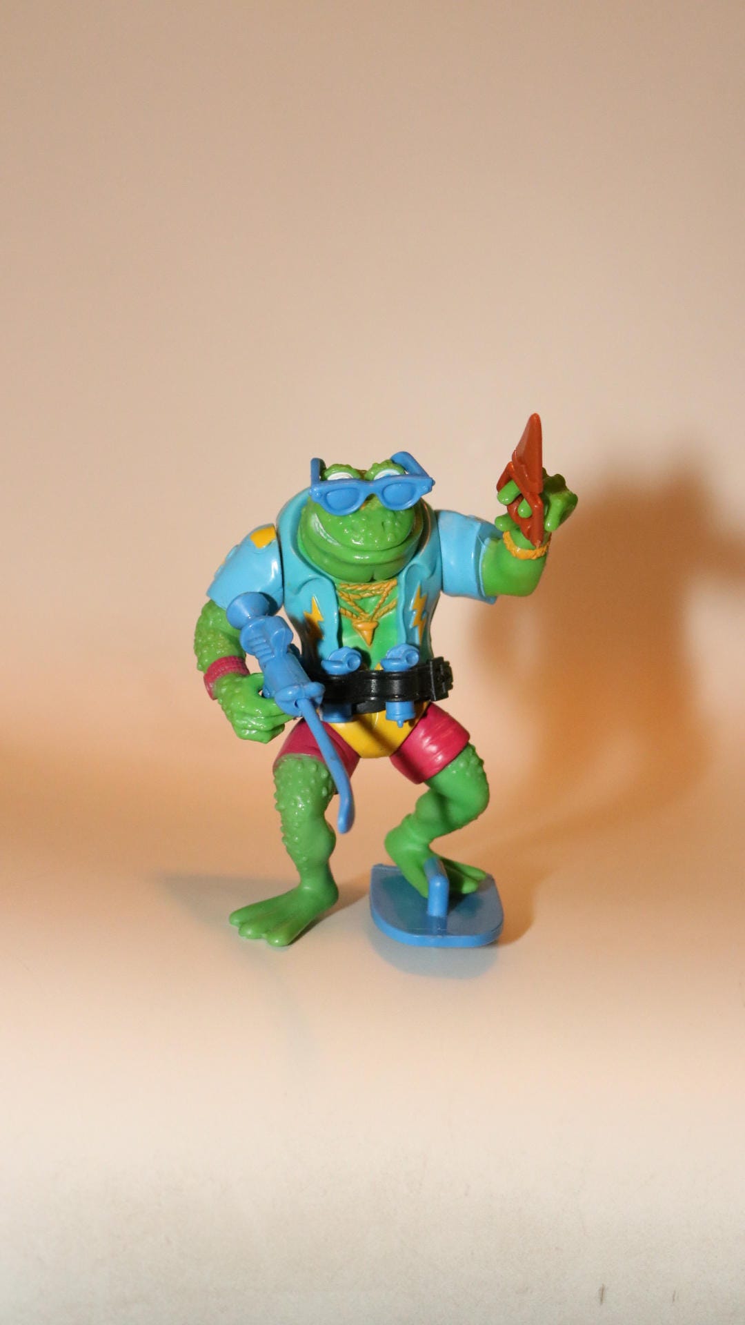 TMNT 1989 Genghis Frog Action Figure Playmates Teenage Mutant Ninja ...